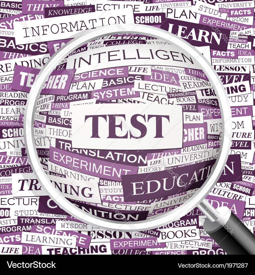 Test Royalty Free Vector Image - VectorStock