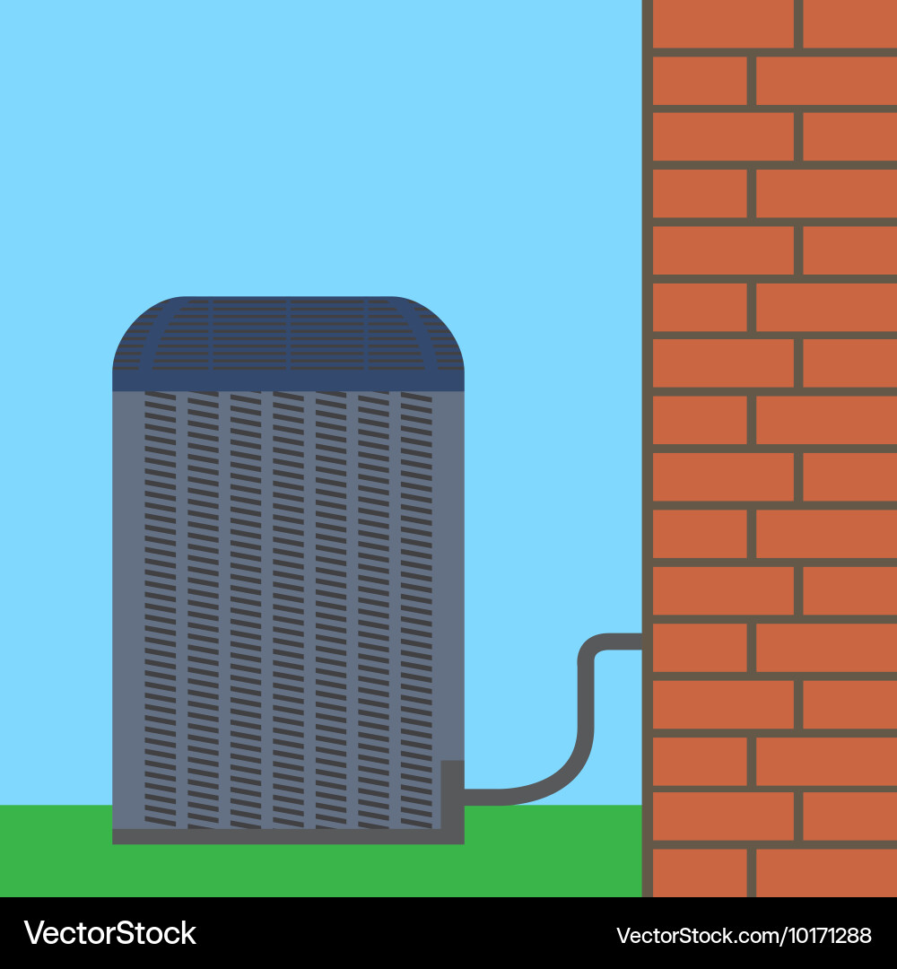 Air conditioner unit concept colorful Royalty Free Vector