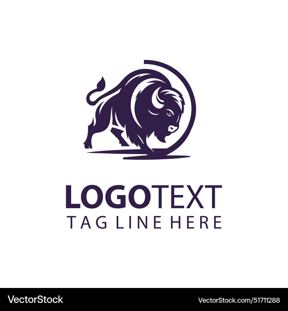 Bull logo Royalty Free Vector Image - VectorStock