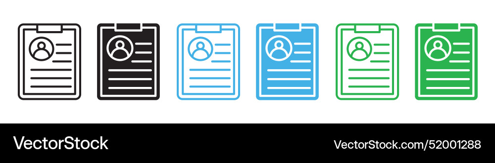 Job description icon line art Royalty Free Vector Image