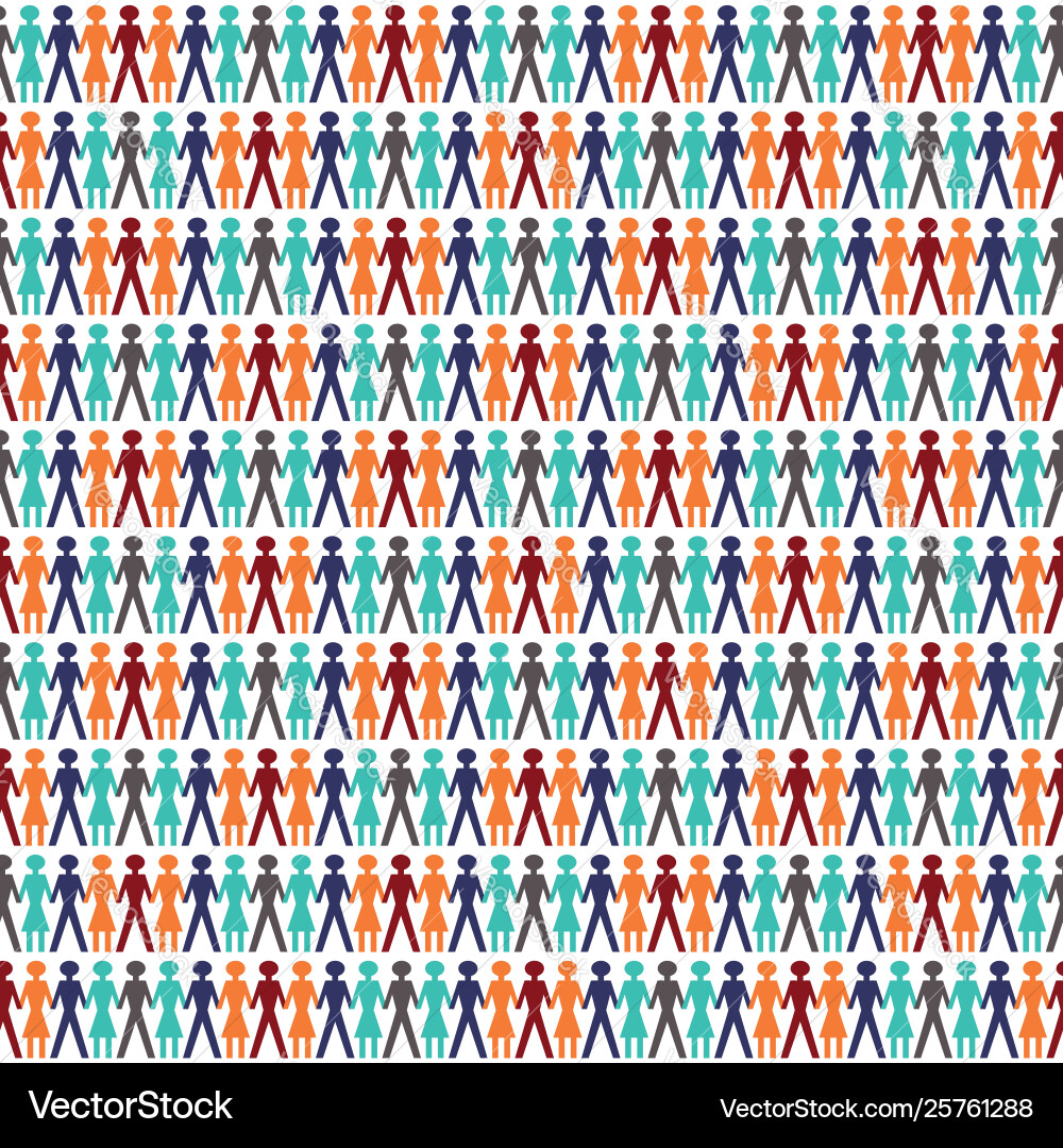 People tile Royalty Free Vector Image - VectorStock