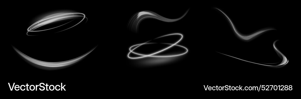 White glowing shiny lines effect background Vector Image