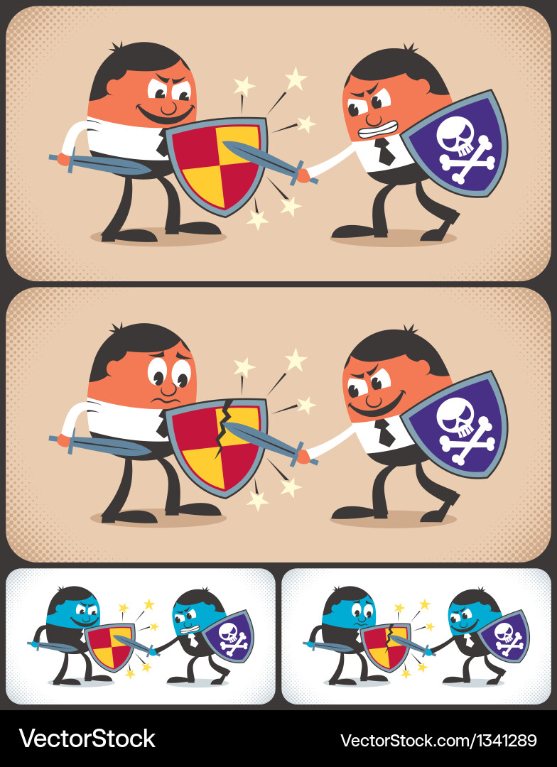 Business competition Royalty Free Vector Image