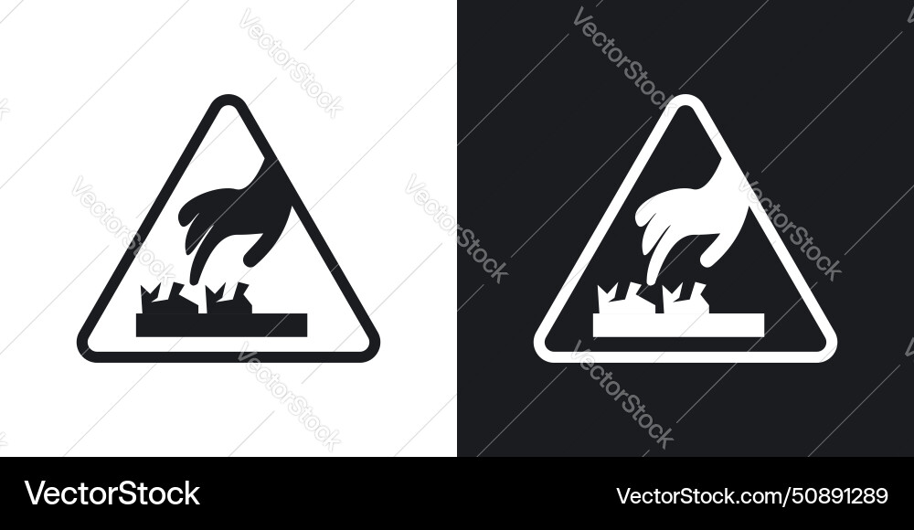 Caution hot surface sign dont touch heat burn Vector Image