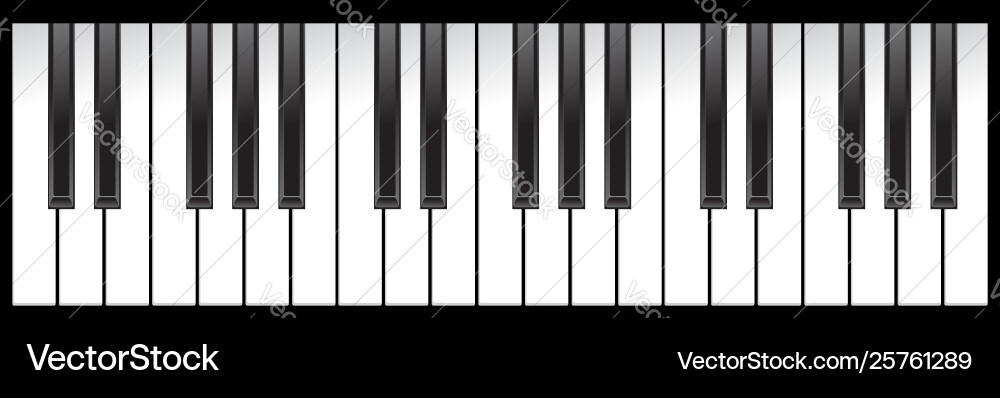 Piano keys Royalty Free Vector Image - VectorStock