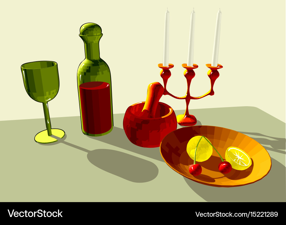 Still life Royalty Free Vector Image - VectorStock