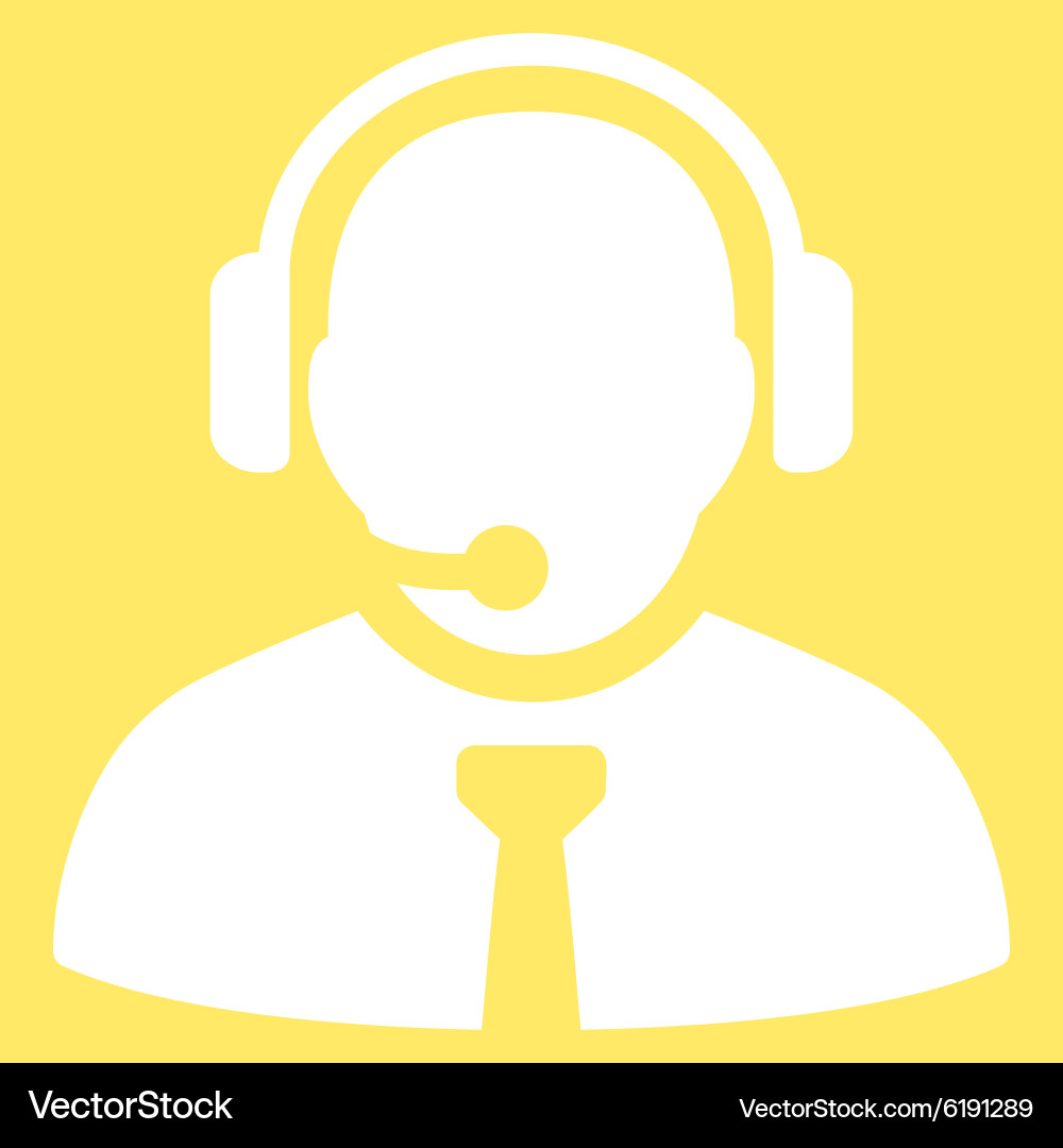 Unterstützung Manager-Symbol Lizenzfreies Vektorbild