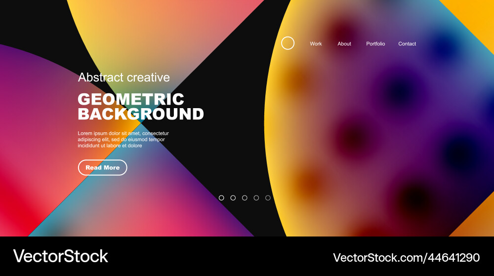 Circle abstract background with fluid gradient Vector Image