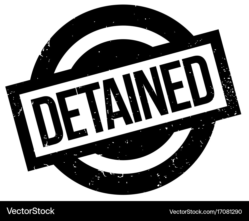 Detained rubber stamp Royalty Free Vector Image