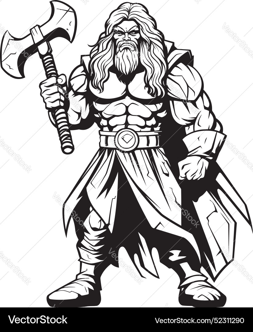 Eternal vigilance axe graphics savage sentinel Vector Image