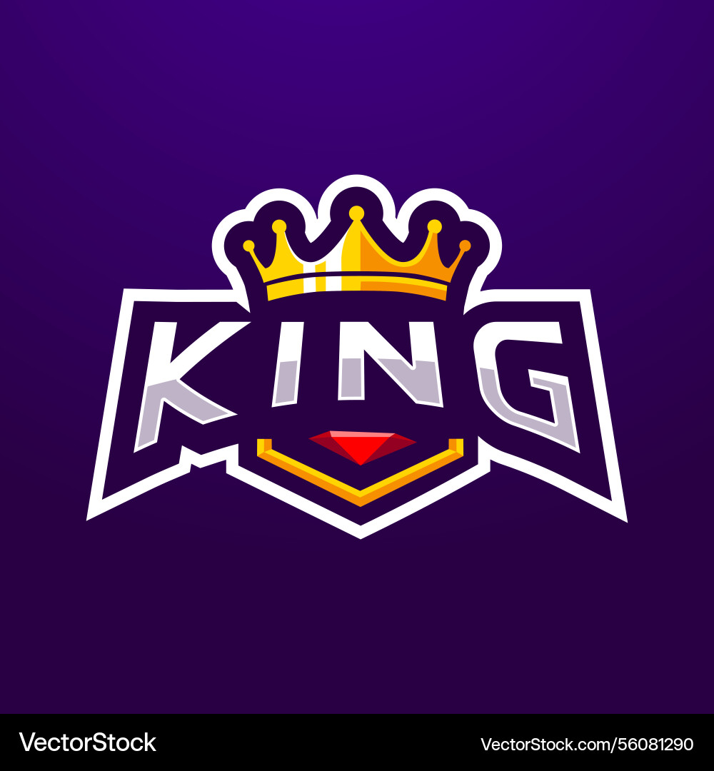 King logo design Royalty Free Vector Image - VectorStock