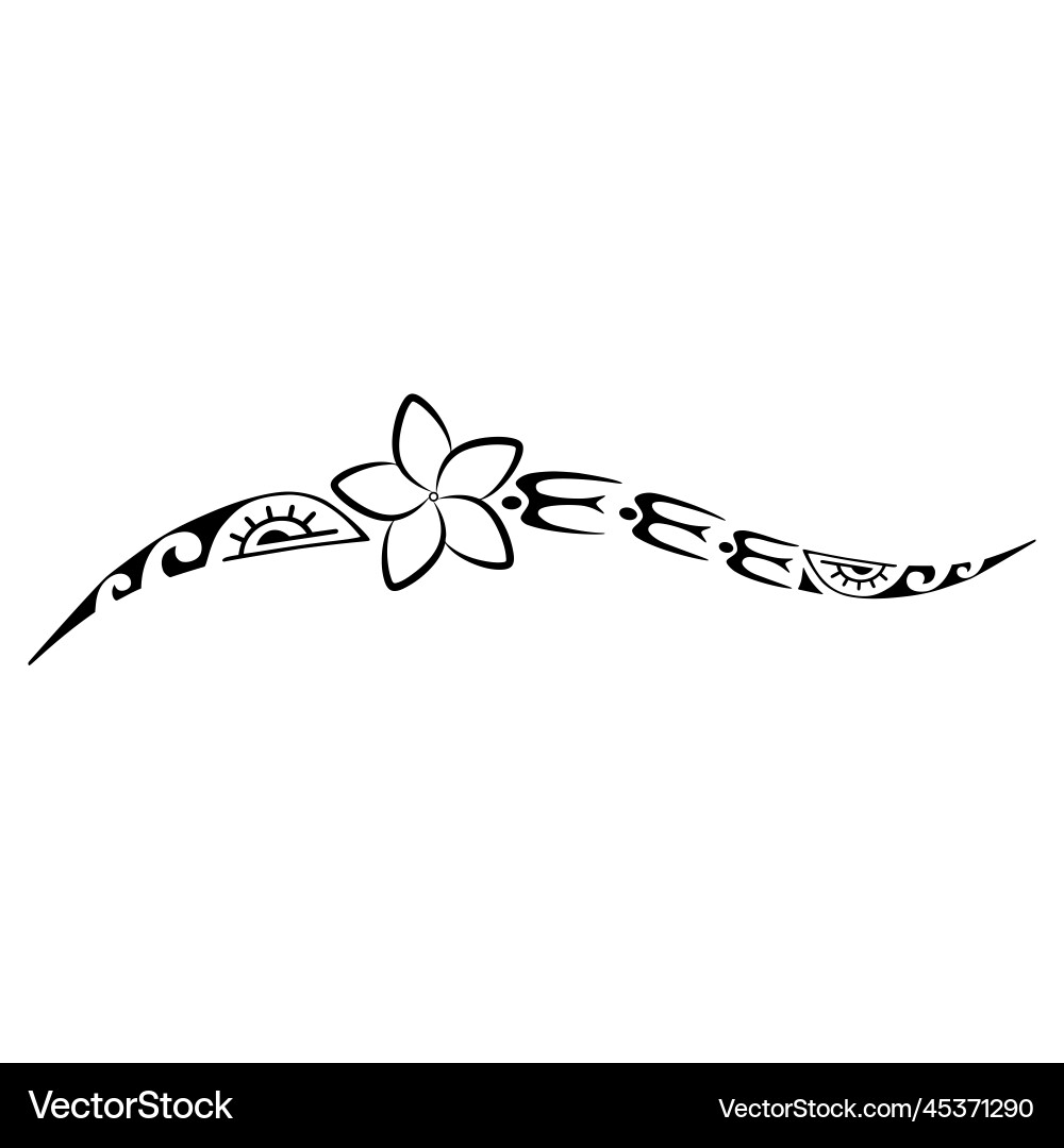 Tattoo maori design ethnic decorative oriental Vector Image