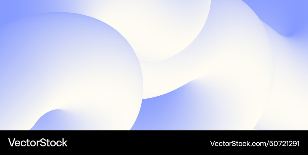 Abstract white blue fluid gradient background Vector Image