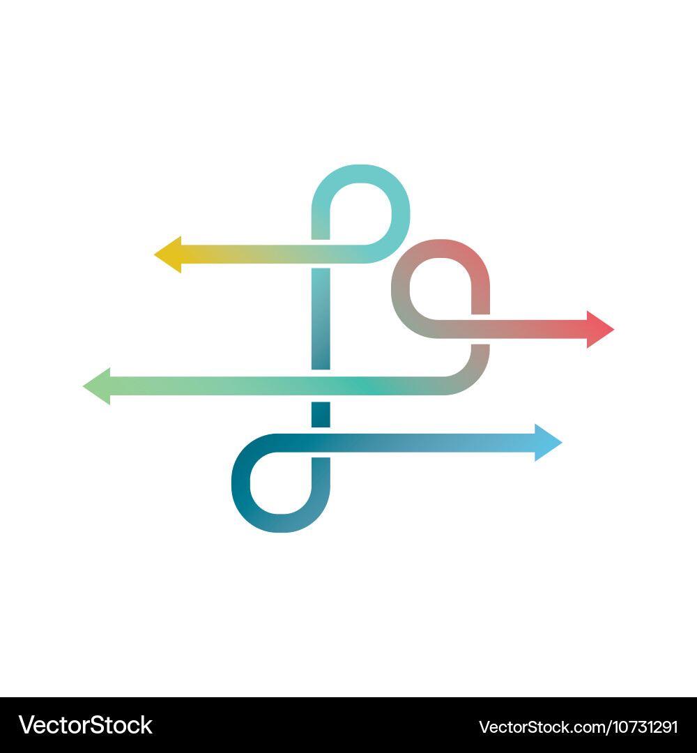 Arrows infographic abstract Royalty Free Vector Image