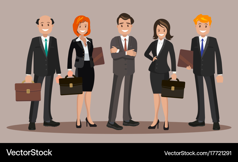 Office staff Royalty Free Vector Image - VectorStock