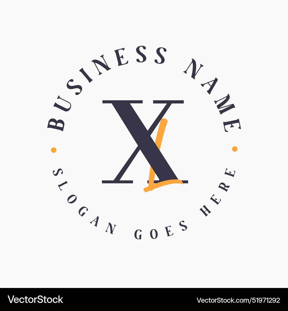 Elegant letter xl initials logo for corporate Vector Image
