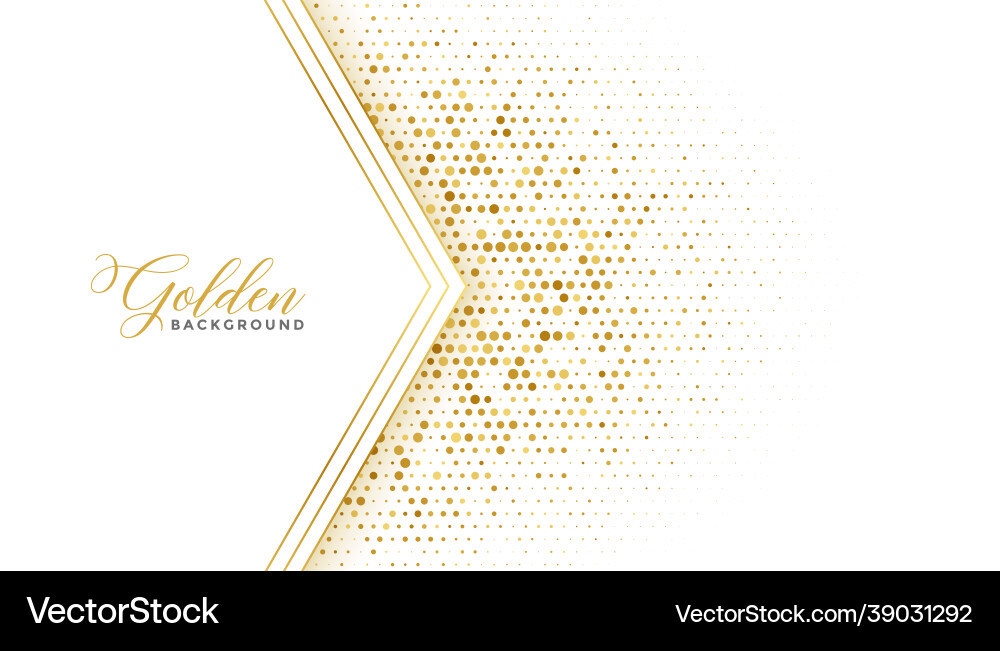 Golden Glitter Halftone Background Royalty Free Vector Image