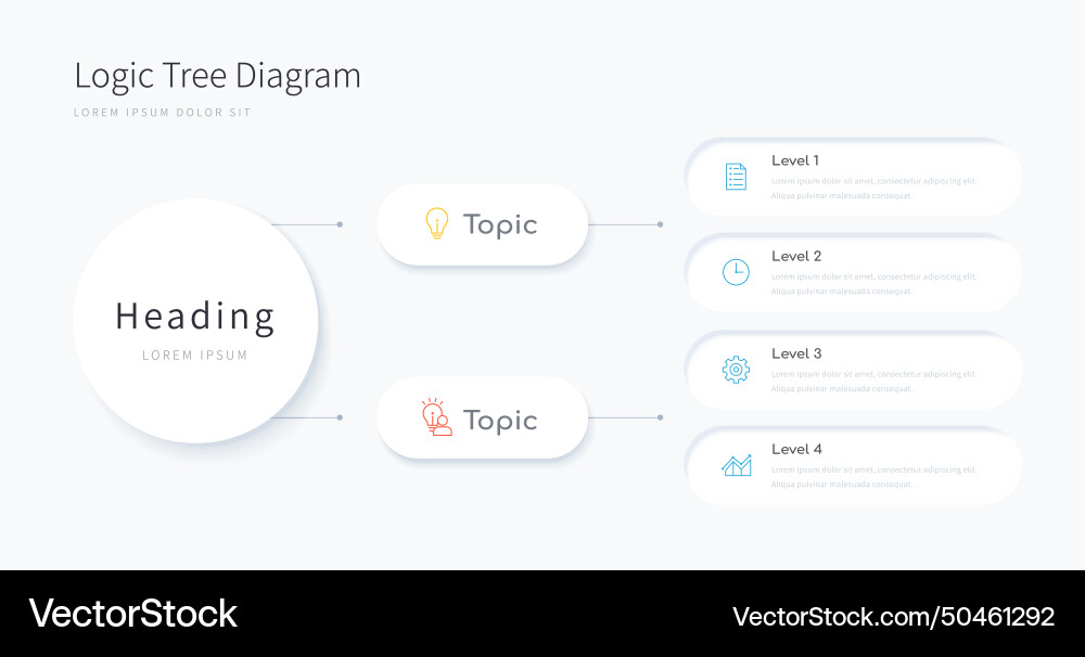 Logic tree diagram infographic Royalty Free Vector Image Logic tree diagram infographic Royalty Free Vector Image