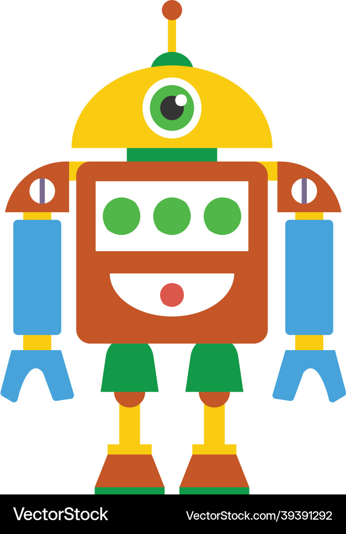 Mechanical robot Royalty Free Vector Image - VectorStock