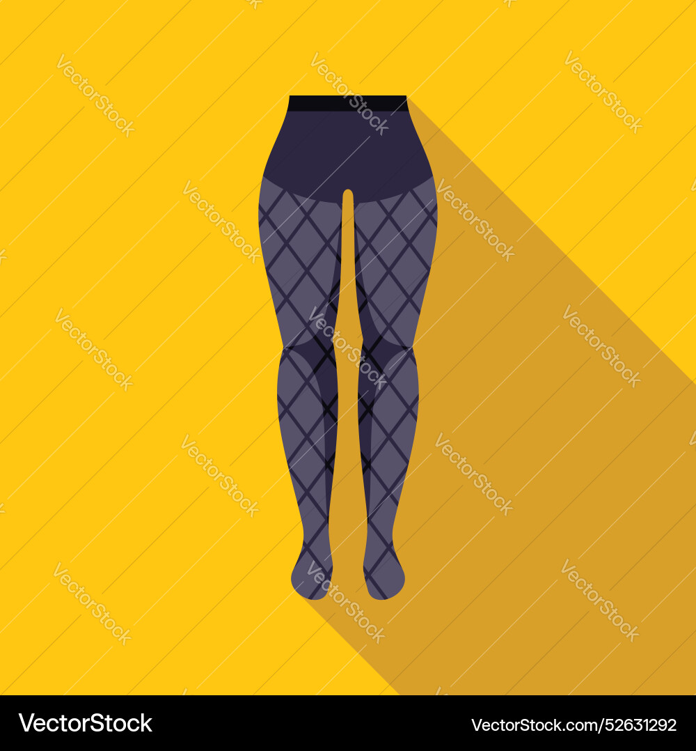 Woman tights with fishnet pattern showing legs Vector Image
