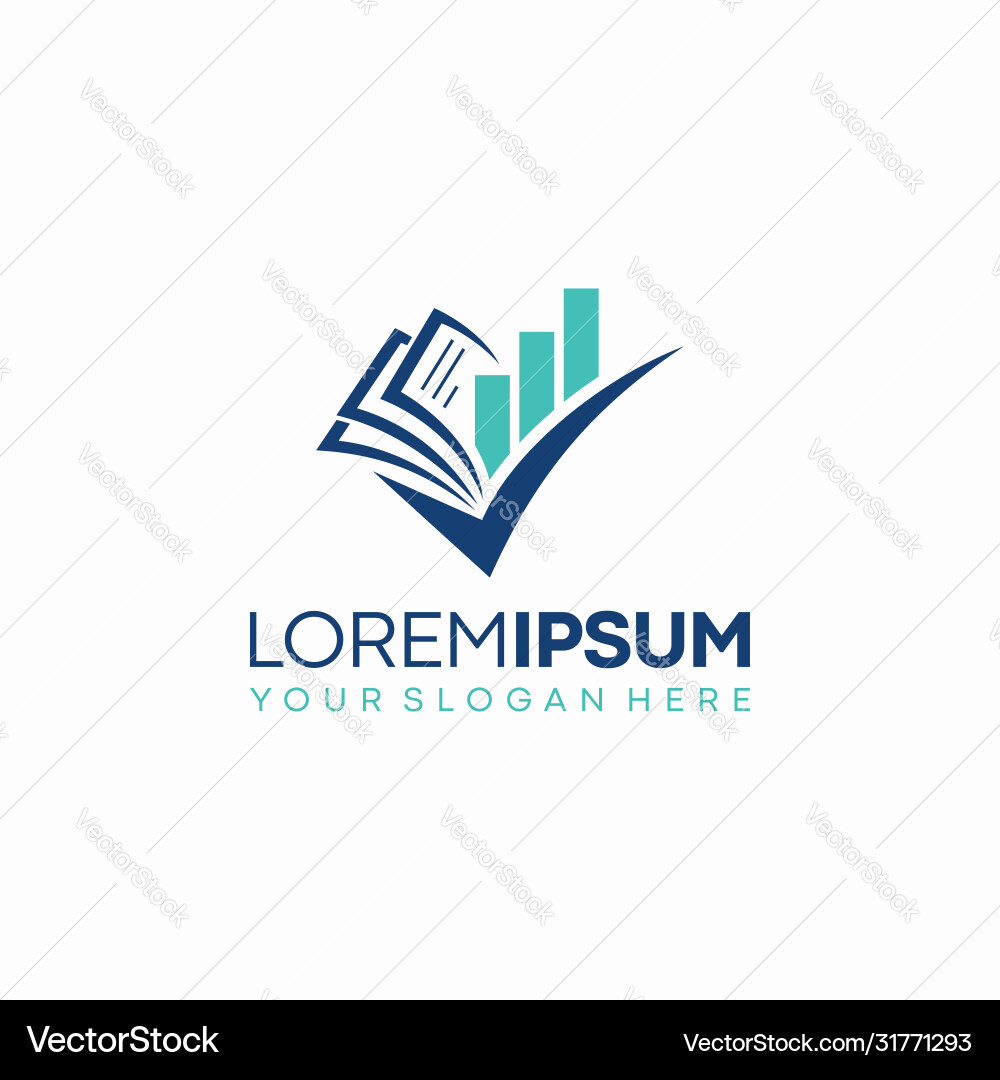 Business education logo template Royalty Free Vector Image