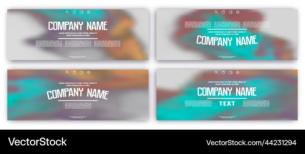 Set of banner templates Royalty Free Vector Image