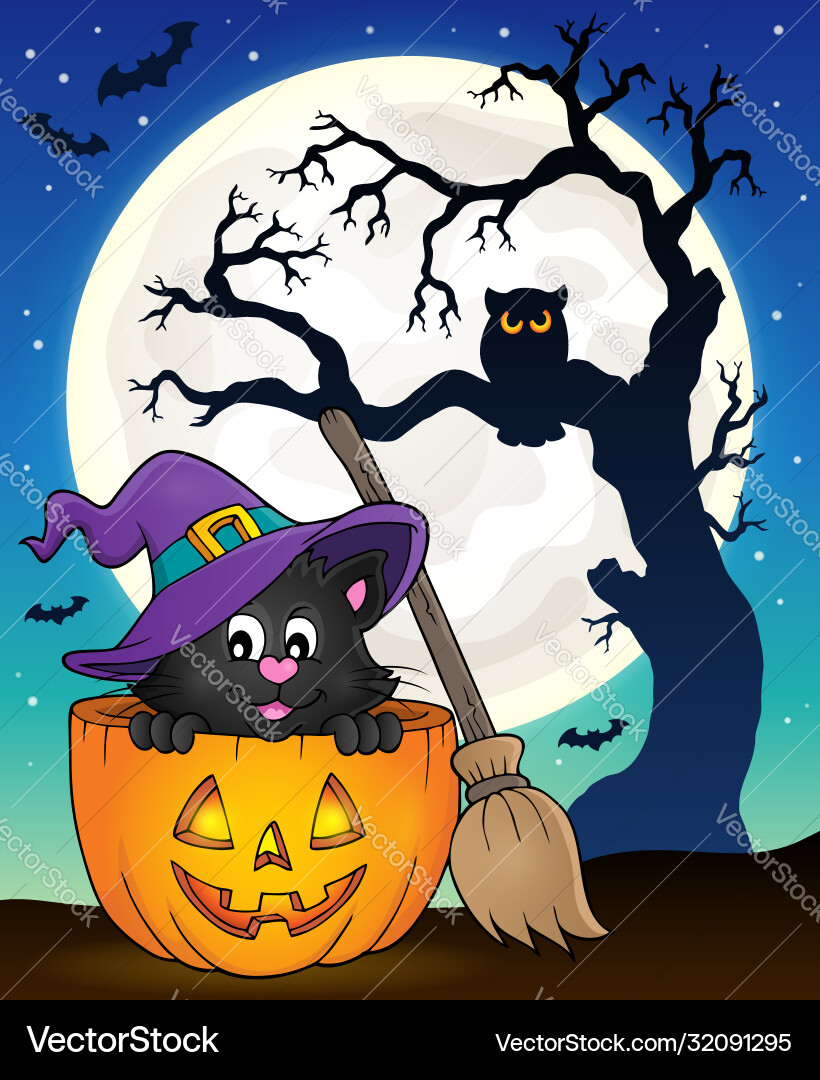 Halloween theme image 9 Royalty Free Vector Image