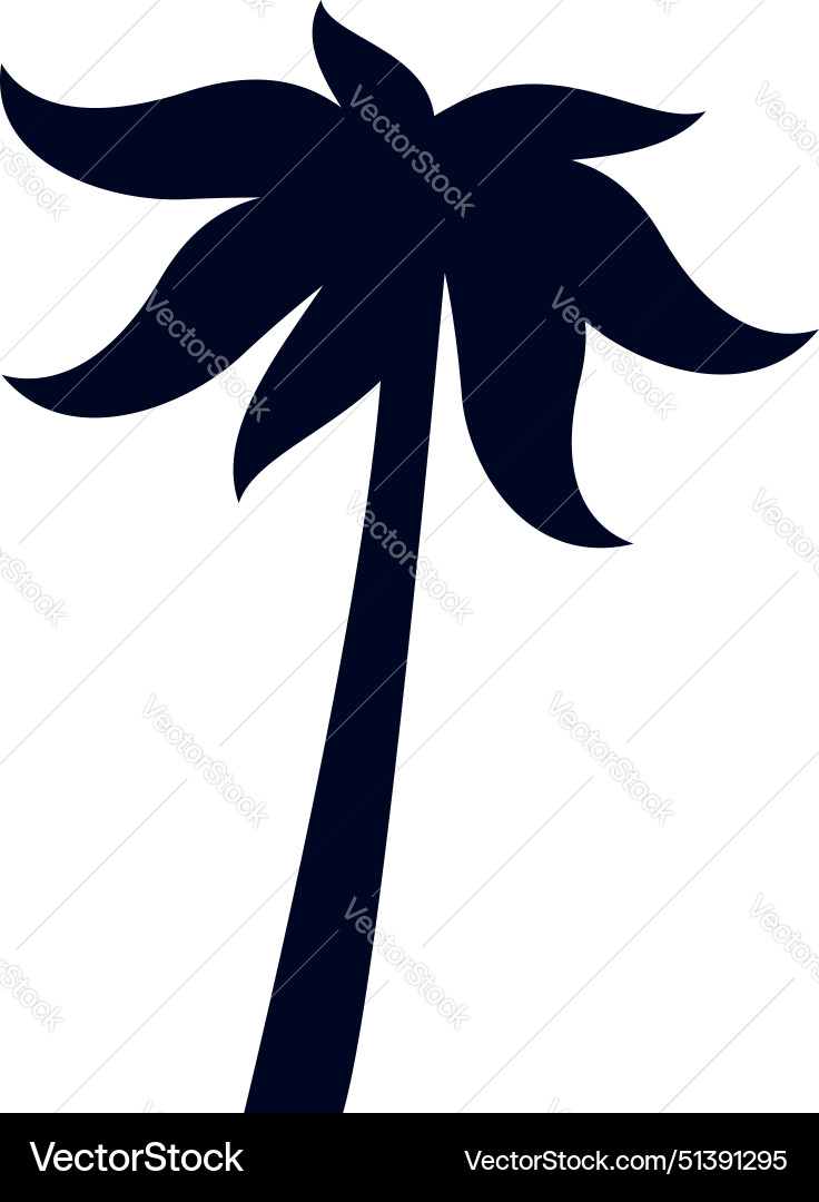Tropical palm tree Royalty Free Vector Image - VectorStock