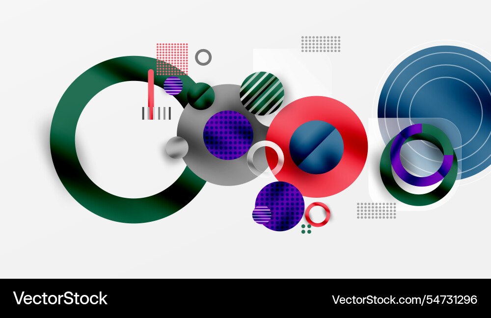 Abstract background - layered geometric shapes Vector Image