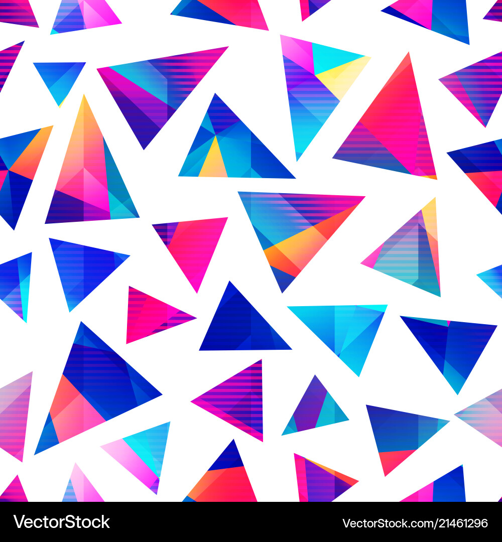 Bright triangle pattern Royalty Free Vector Image