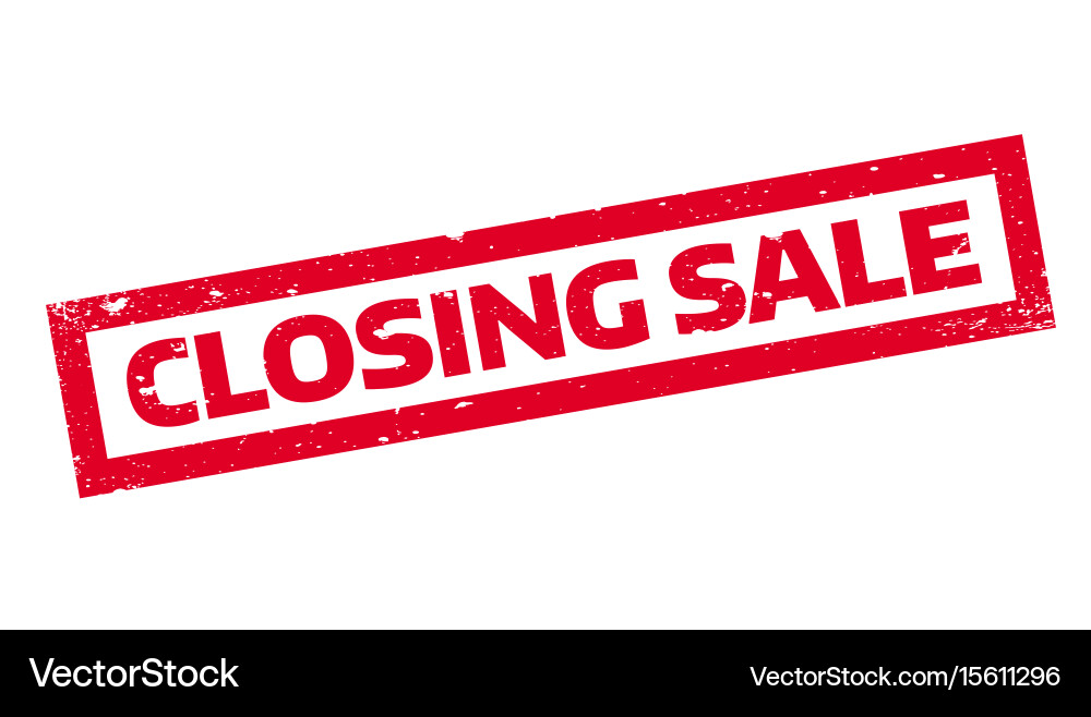 Closing sale rubber stamp Royalty Free Vector Image