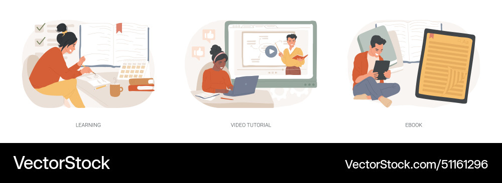 Education and training isolated concept Royalty Free Vector