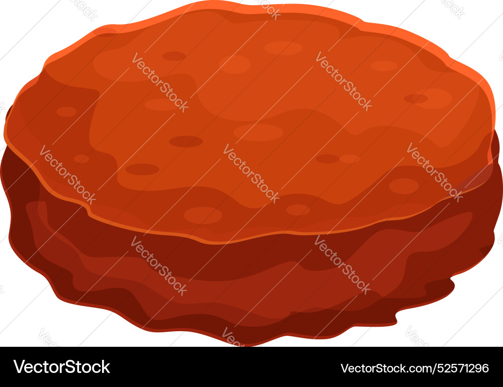 Fresh grilled burger patty being cooked Royalty Free Vector