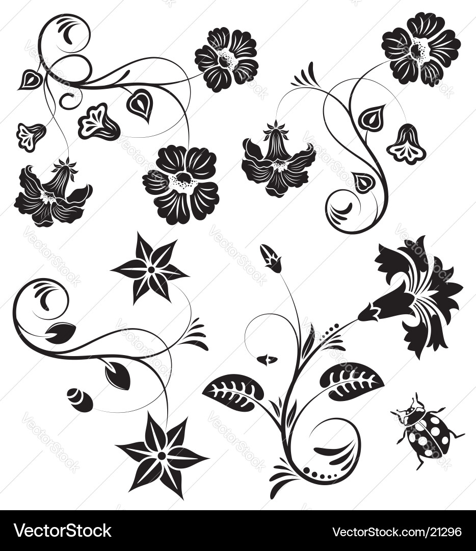 Hintergrund Blume Lizenzfreies Vektorbild - VectorStock