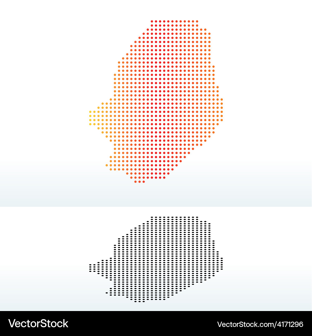 Map of niue with dot pattern Royalty Free Vector Image