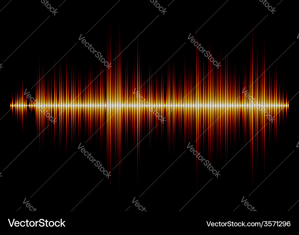 Sharp fire waveform Royalty Free Vector Image - VectorStock