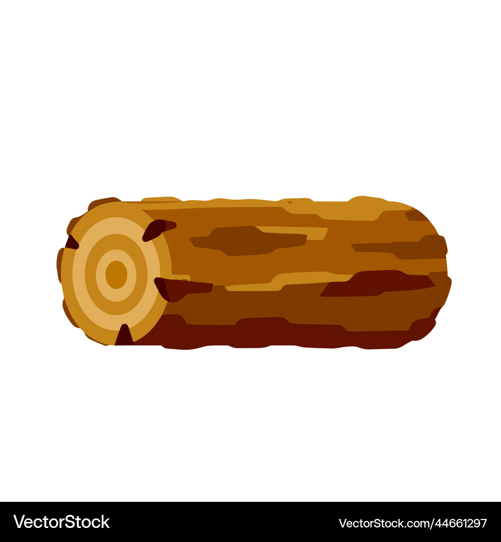 Brown log building wood material Royalty Free Vector Image
