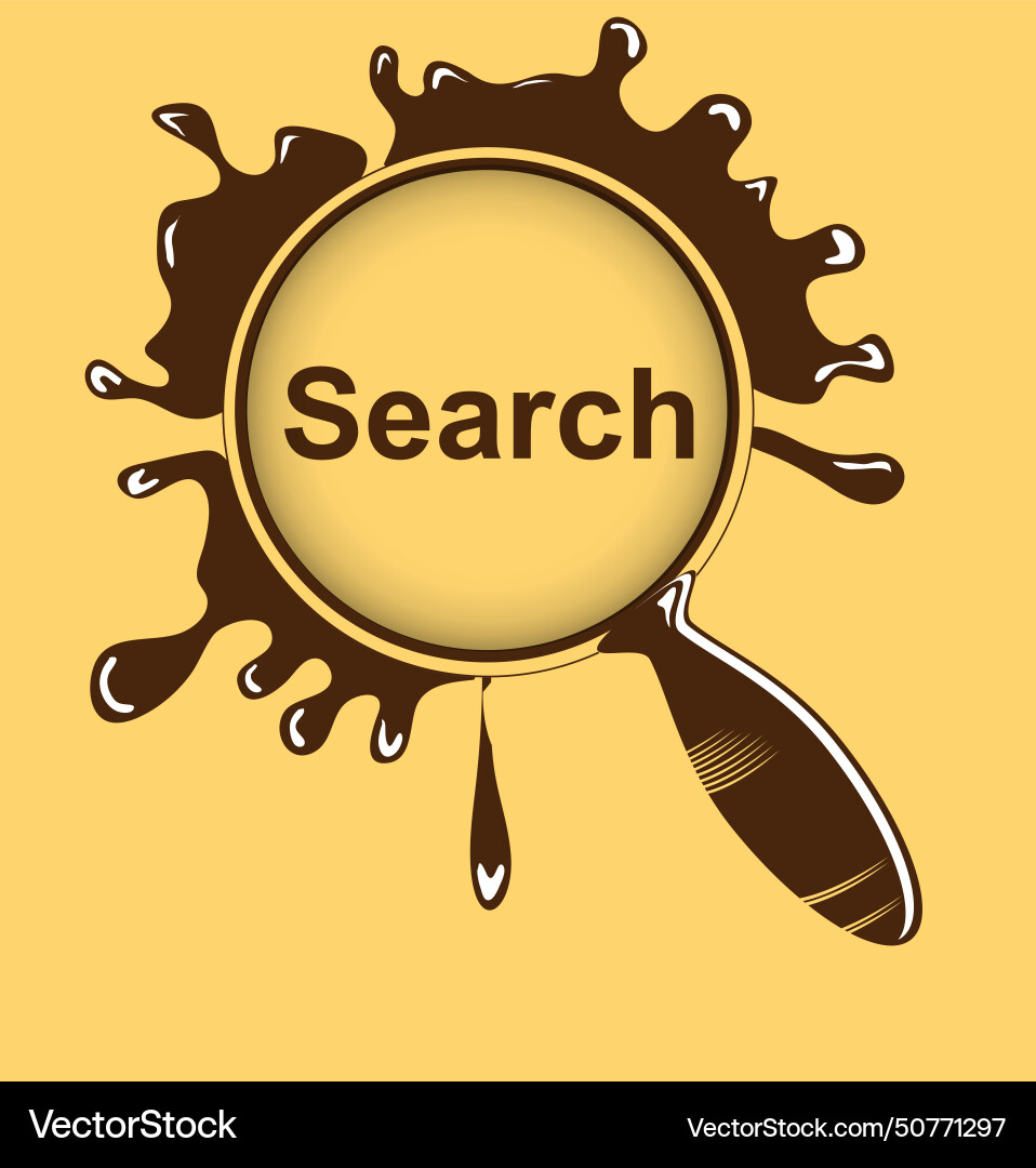 Magnifying search glass Royalty Free Vector Image