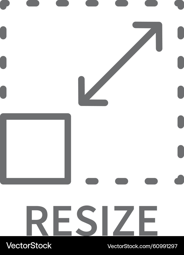 Resize Icon - Scale Symbol – Royalty-Free Vector | VectorStock