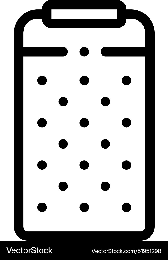 Cheese grater icon thin linear style design Vector Image