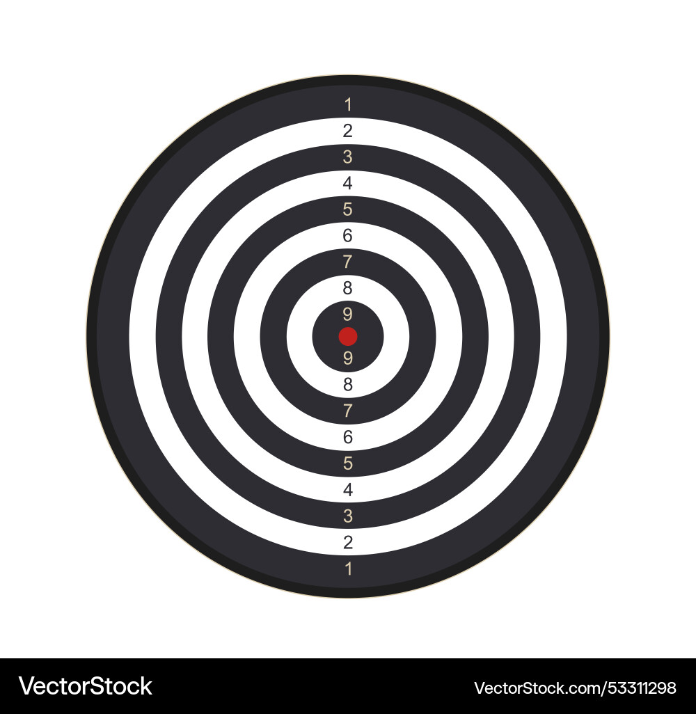 Dart board element bullseye for datrboard players Vector Image