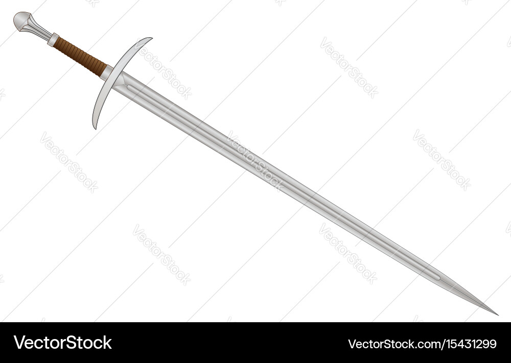 Knights sword Royalty Free Vector Image - VectorStock