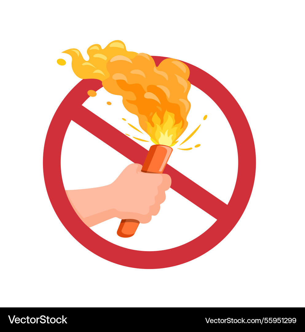 No flare symbol cartoon Royalty Free Vector Image