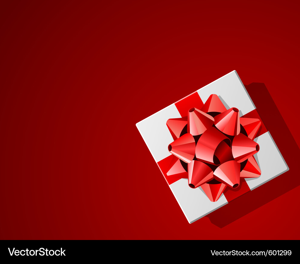 Red present background Royalty Free Vector Image
