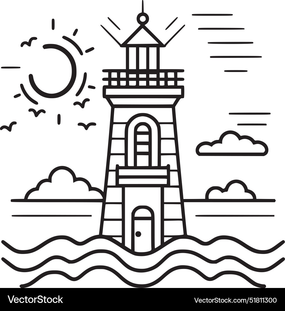 Lighthouse icon Royalty Free Vector Image - VectorStock