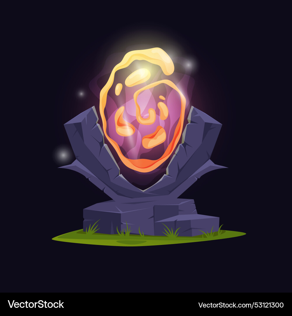 Magic portal stone teleportation Royalty Free Vector Image