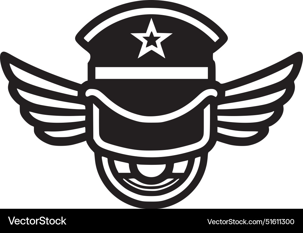 Military - minimalist and simple silhouette Vector Image