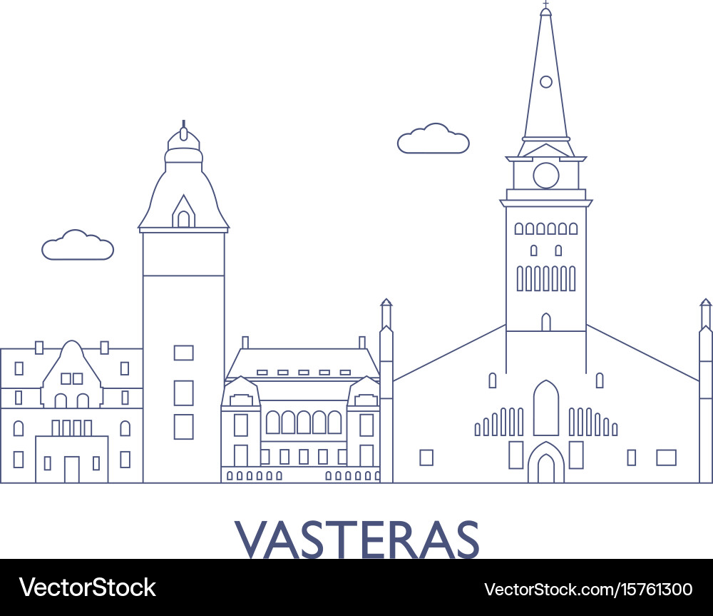 Vasteras Lizenzfreies Vektorbild - VectorStock