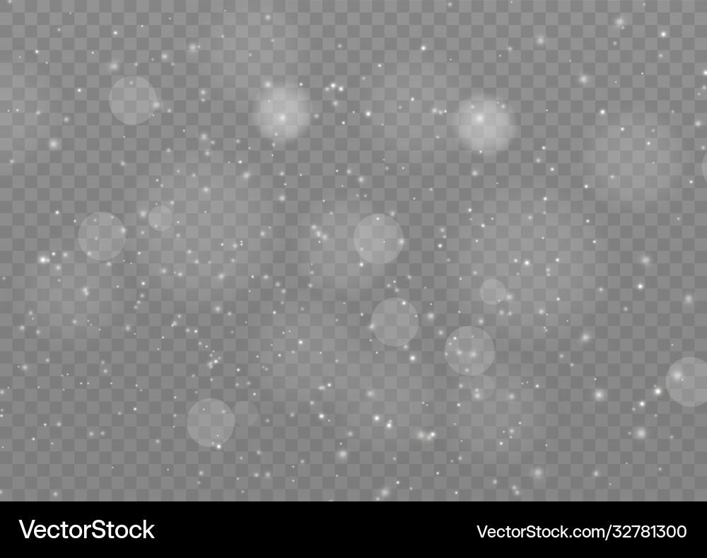 White dust sparks Royalty Free Vector Image - VectorStock