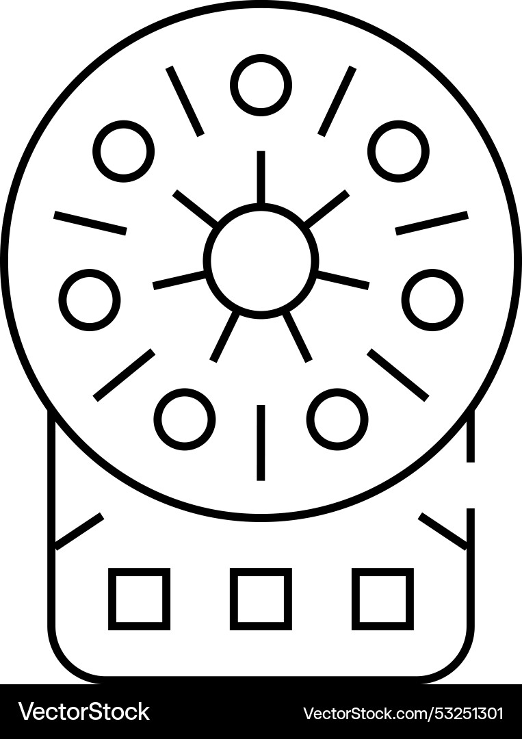 Centrifuge laboratory equipment line icon Vector Image